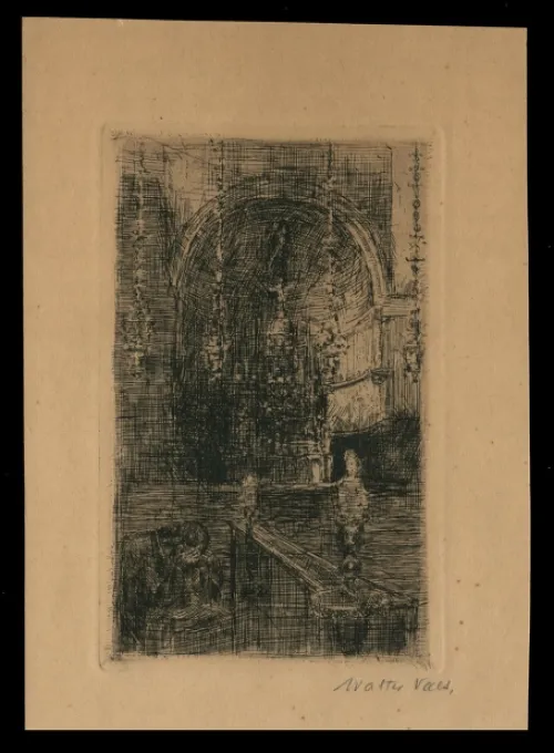 Buy a small signed etching by Walter Vaes