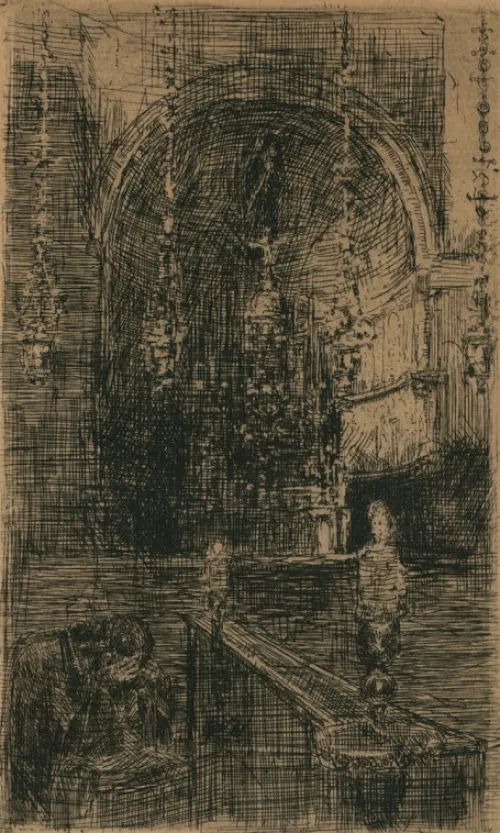 Buy a small signed etching by Walter Vaes